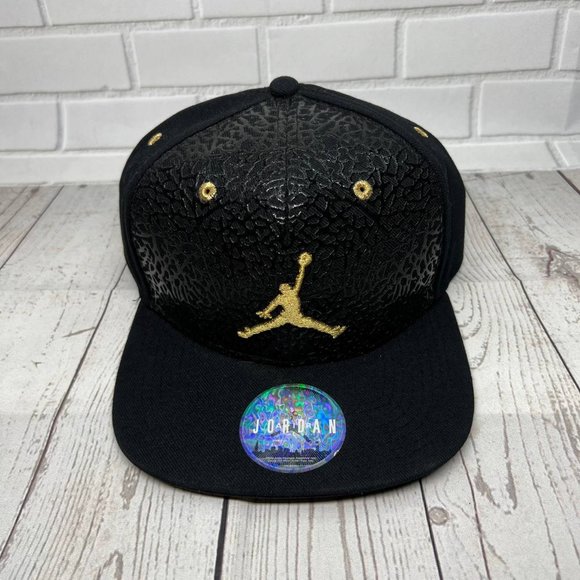 Jordan | Accessories | Air Jordan Cement Elephant Jumpman Hat Strapback Cap Black New Men | Poshmark